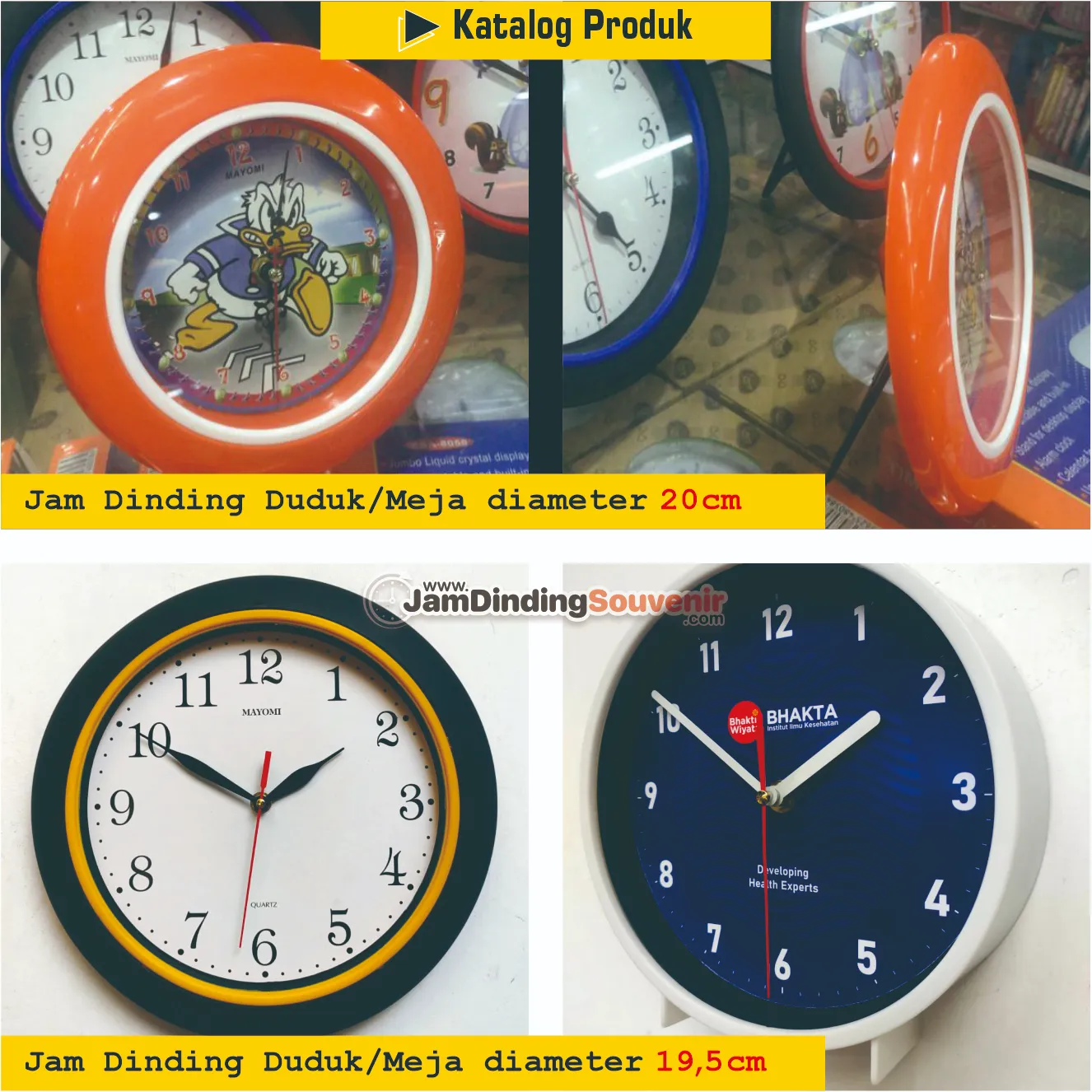 Jam Meja Kayu - Jam Dinding Souvenir